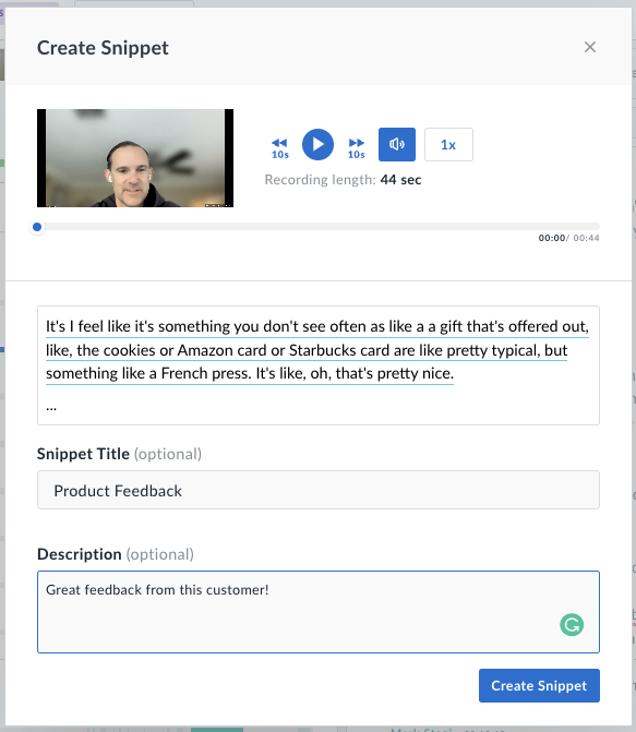 How to Create and Share Snippets